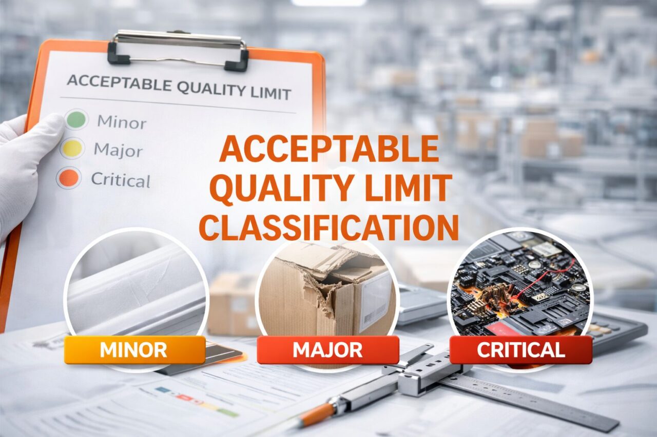 Acceptable Quality Limit (AQL) Classification: Three Main Defect Types ...